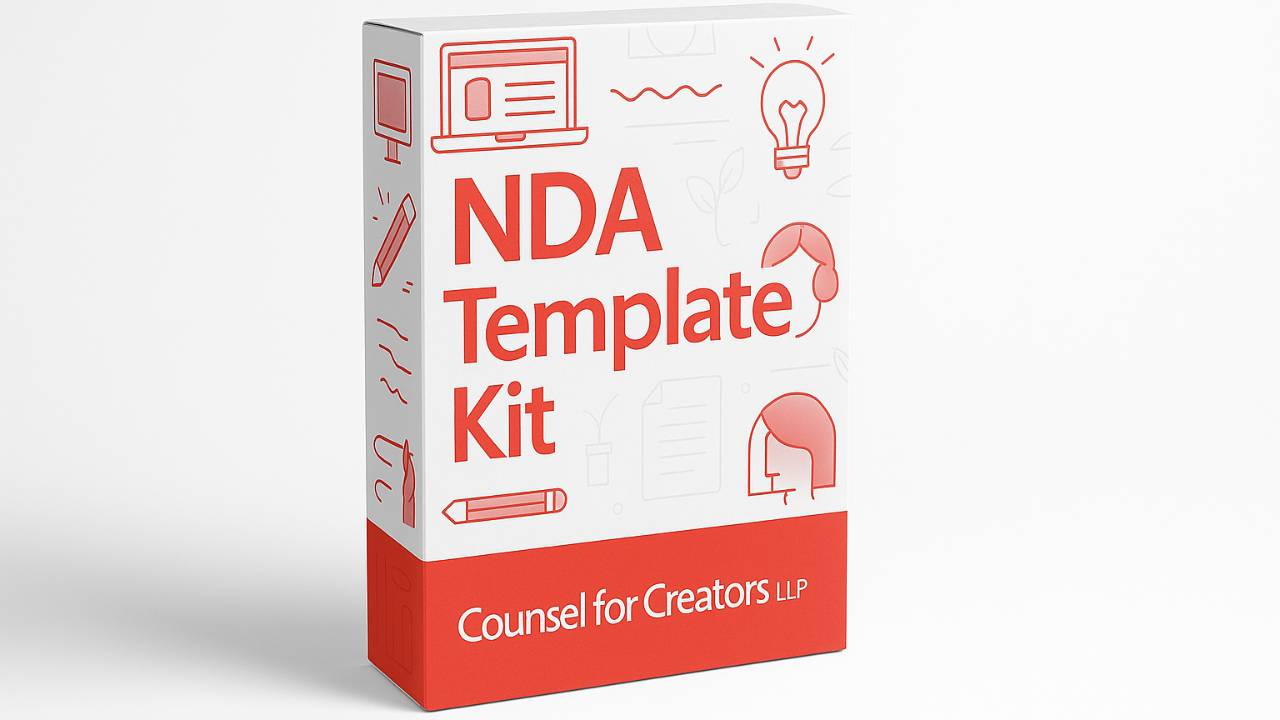 NDA Template Kit from Counsel for Creators
