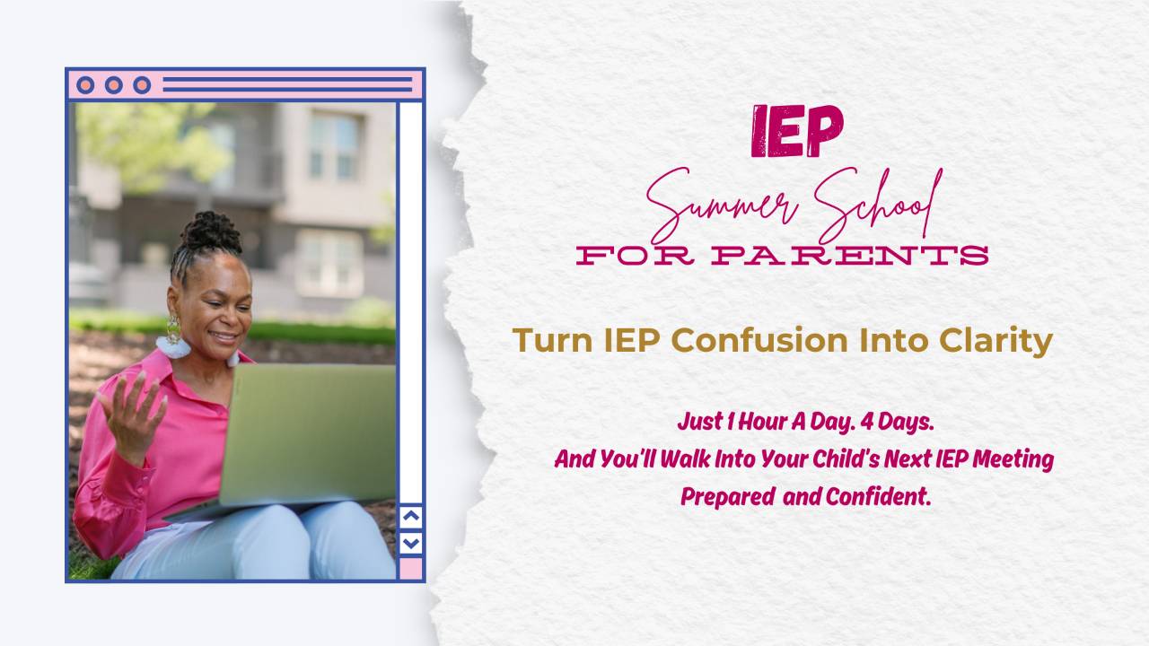 Register for IEP Summer School for Parents