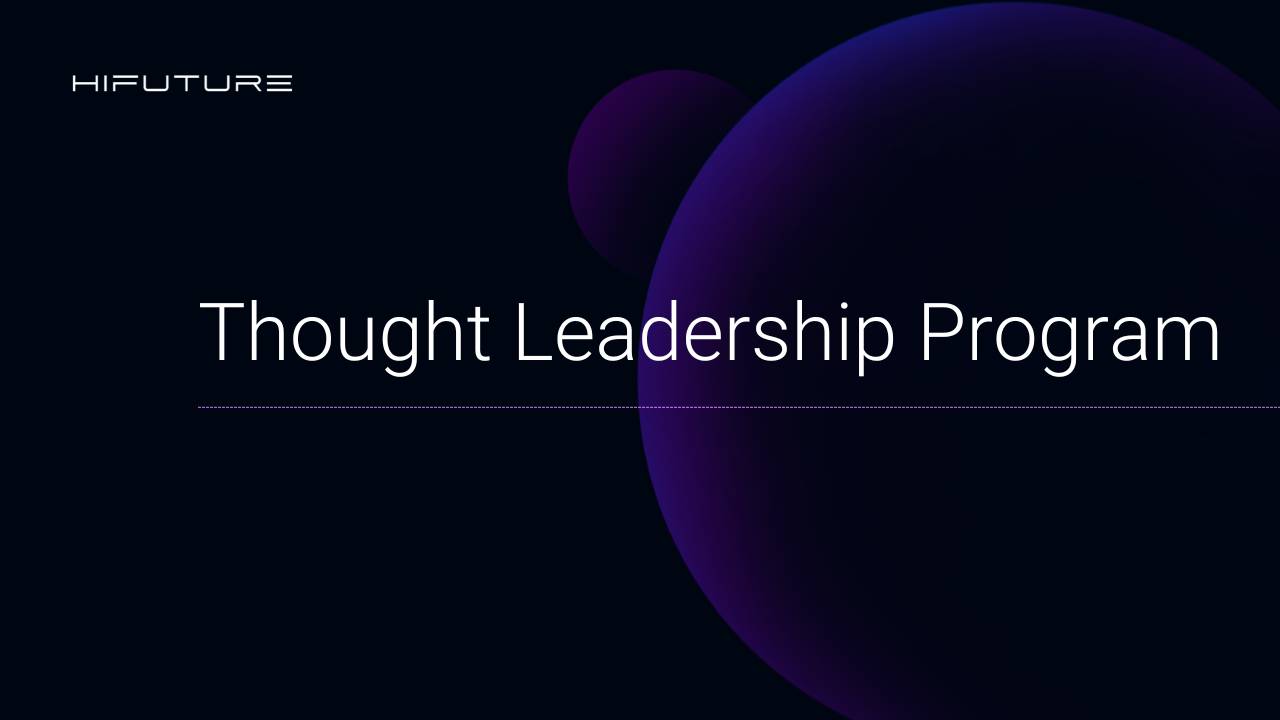 Thought Leadership Program