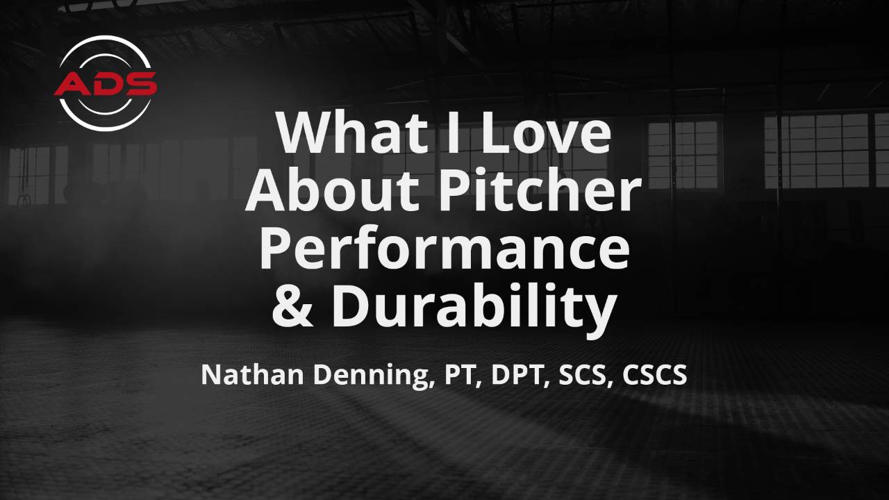 What I love about the Pitcher Performance & Durability Program