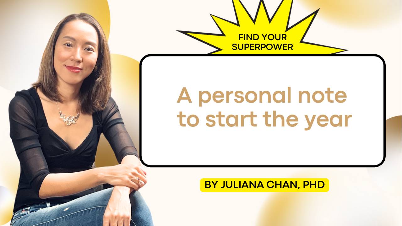 A personal note to start the year