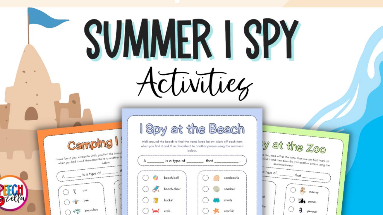 I Spy Speech Therapy Activities