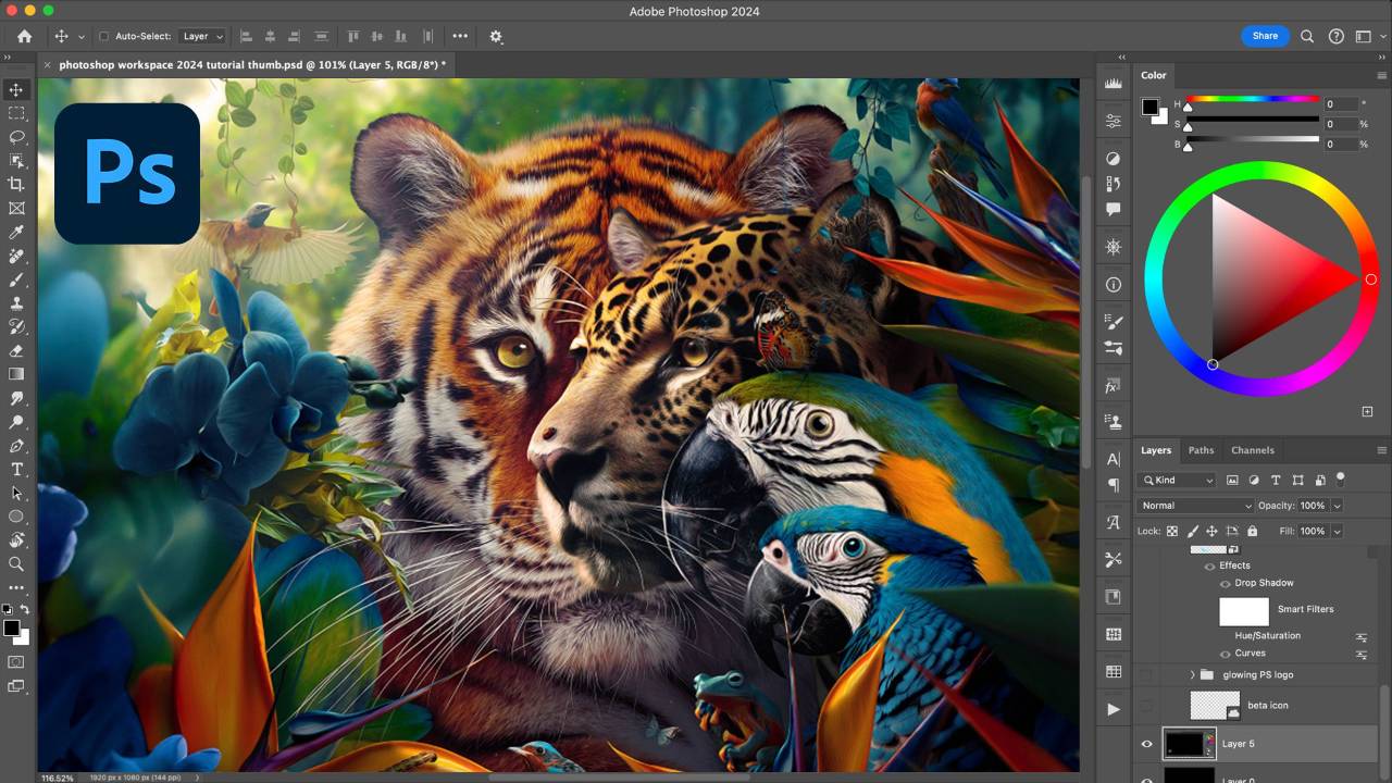 Photoshop 2024 UI Tutorial: A Beginner's Guide