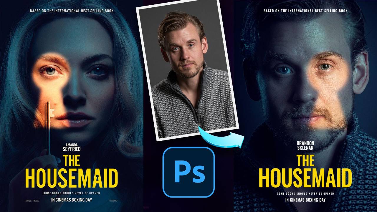 Recreate “The Housemaid” Movie Poster in Photoshop