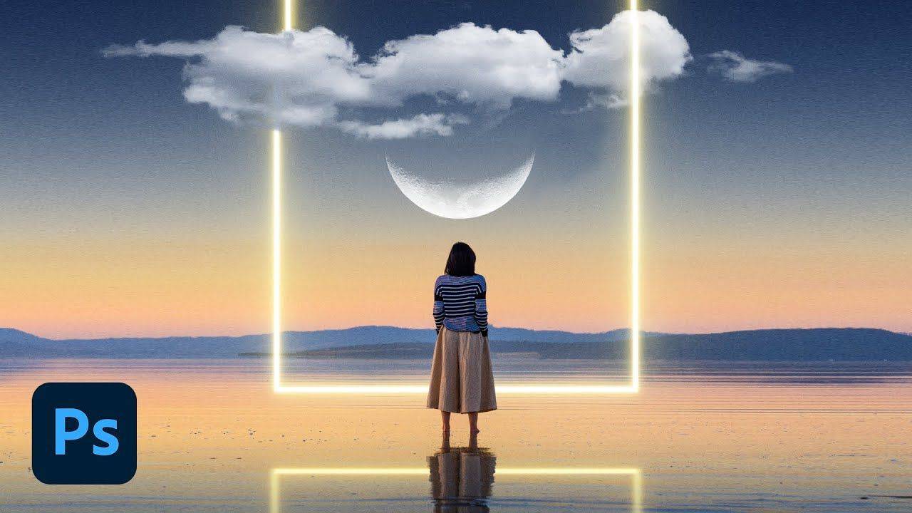Glow Box Photoshop Composite