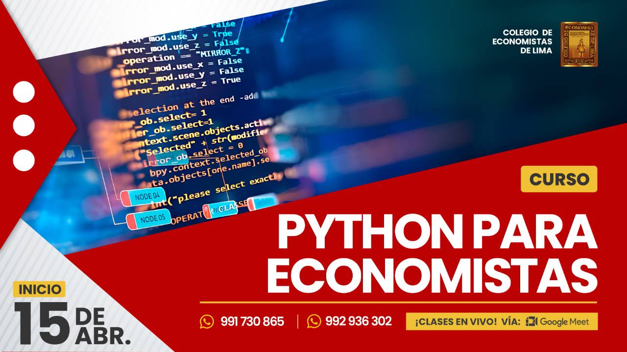 CURSO: PYTHON PARA ECONOMISTAS-15-04-2025