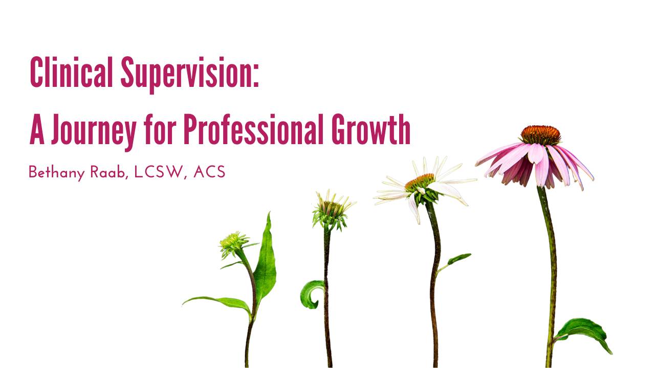 Clinical Supervision: A Journey for Professional Growth