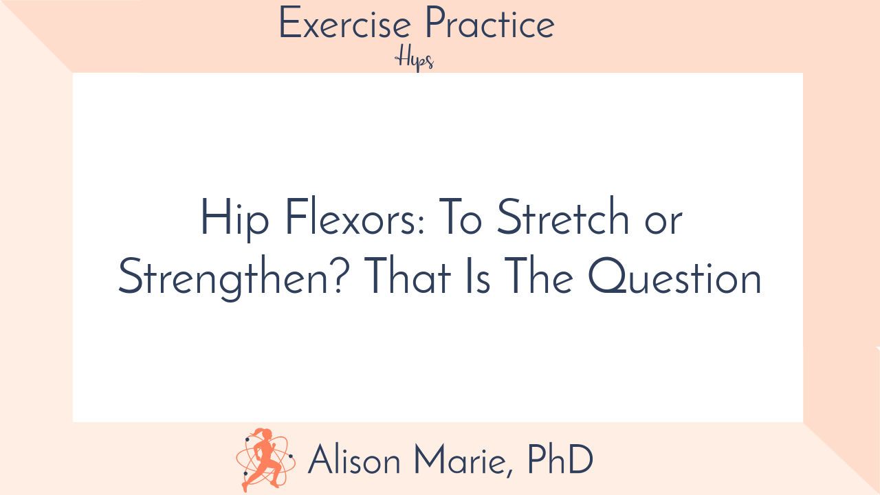 Stretching vs. Strengthening Hip Flexors: Which is Better for Running