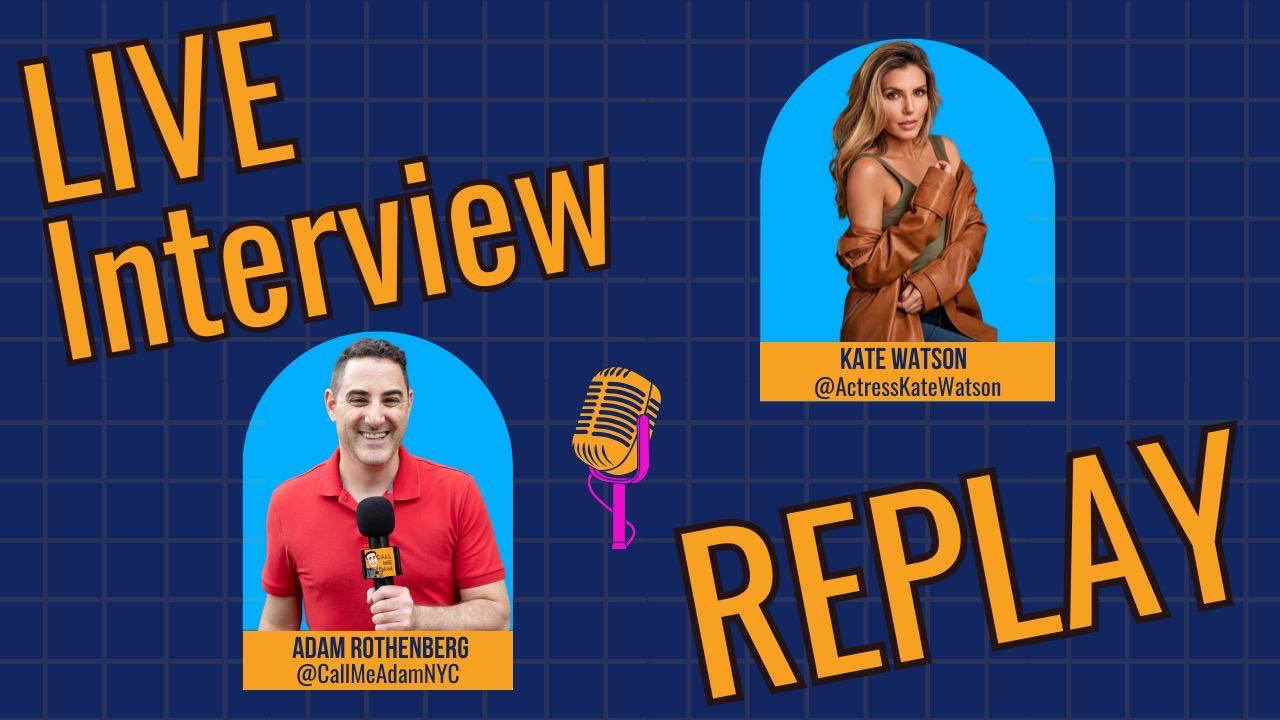 Live Interview Replay: Actress Kate Watson: Who’s Stalking My Family