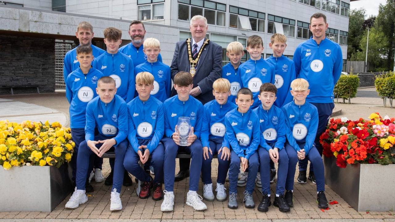 Mayor recognises Portstewart FC Academy