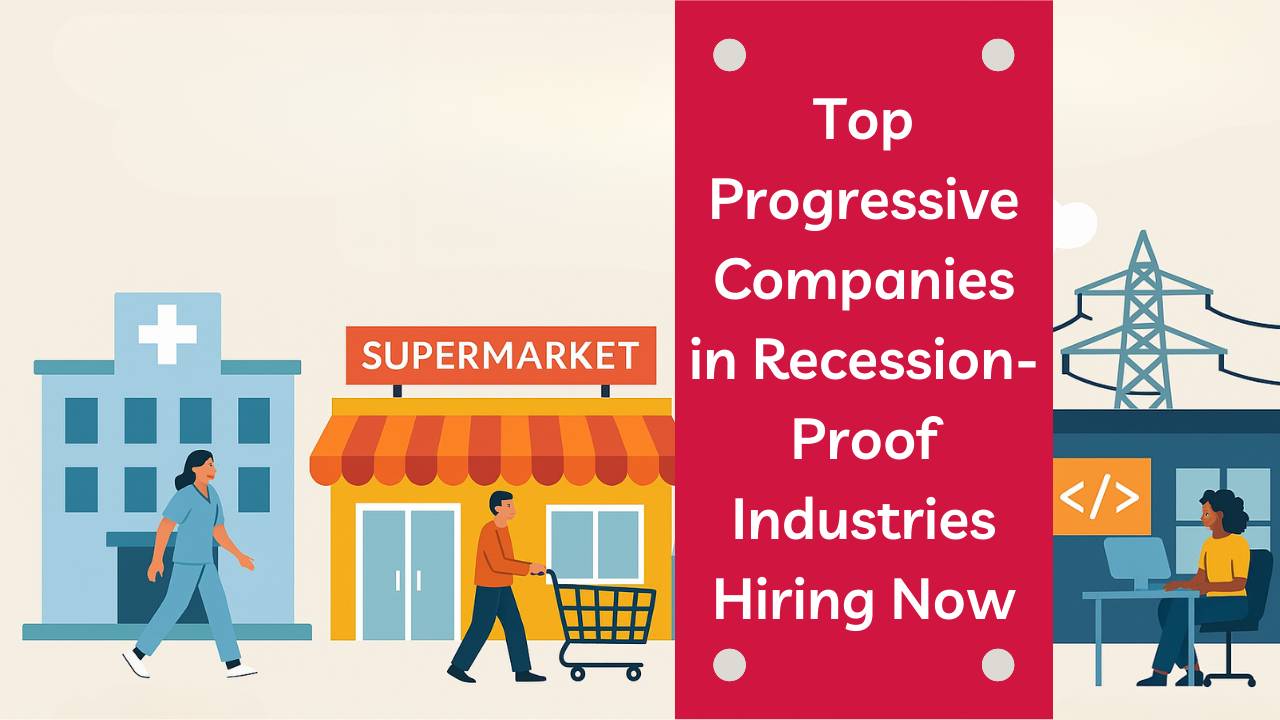 Top 8 Progressive Companies In Recession-Proof Industries Hiring Now