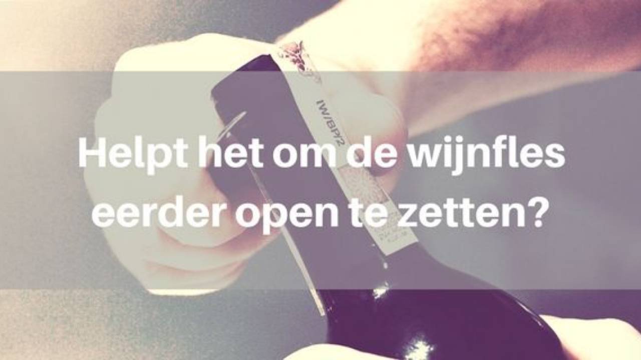 Helpt het om de wijn te laten ademen?
