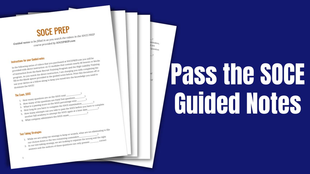 SOCE Prep Guided Notes