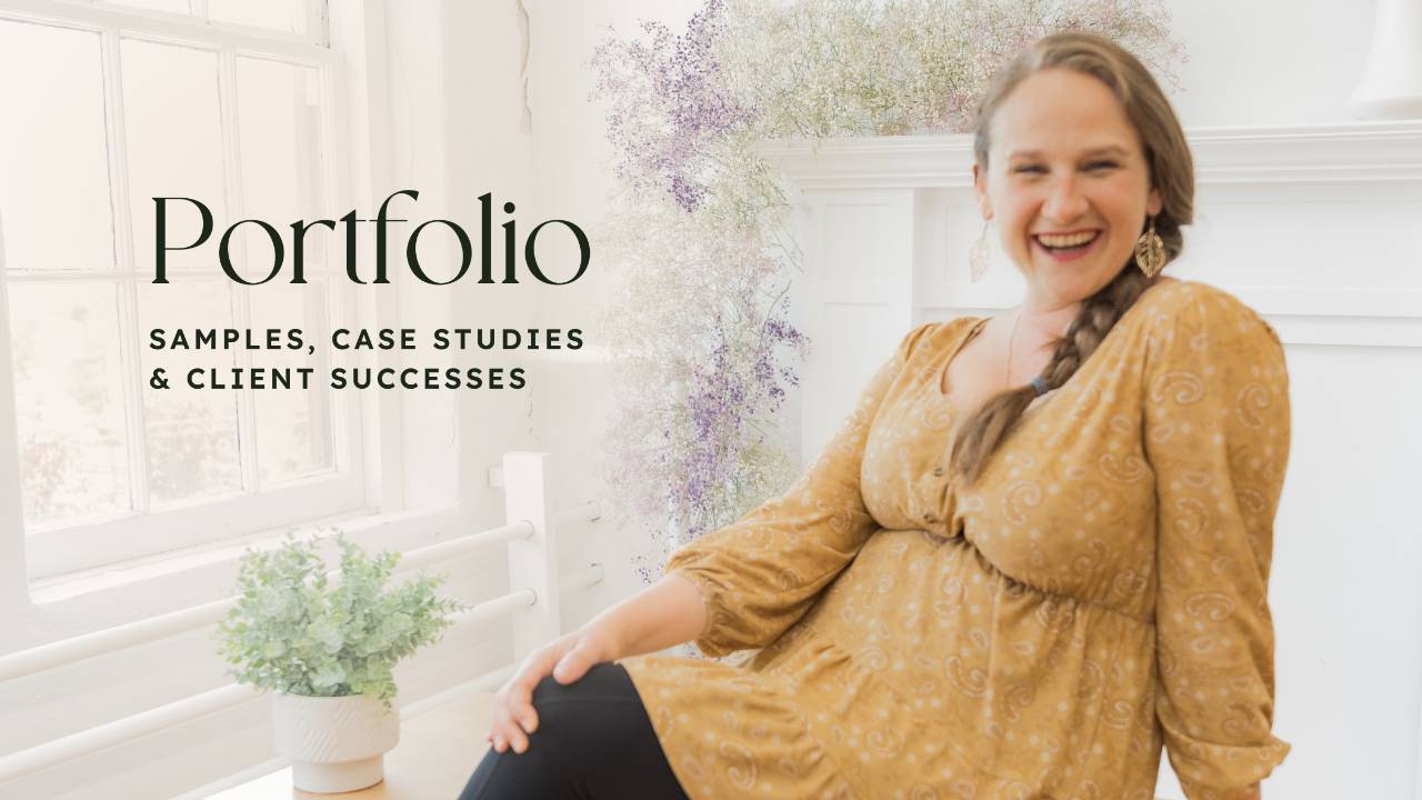 Portfolio: samples, case studies & client successes