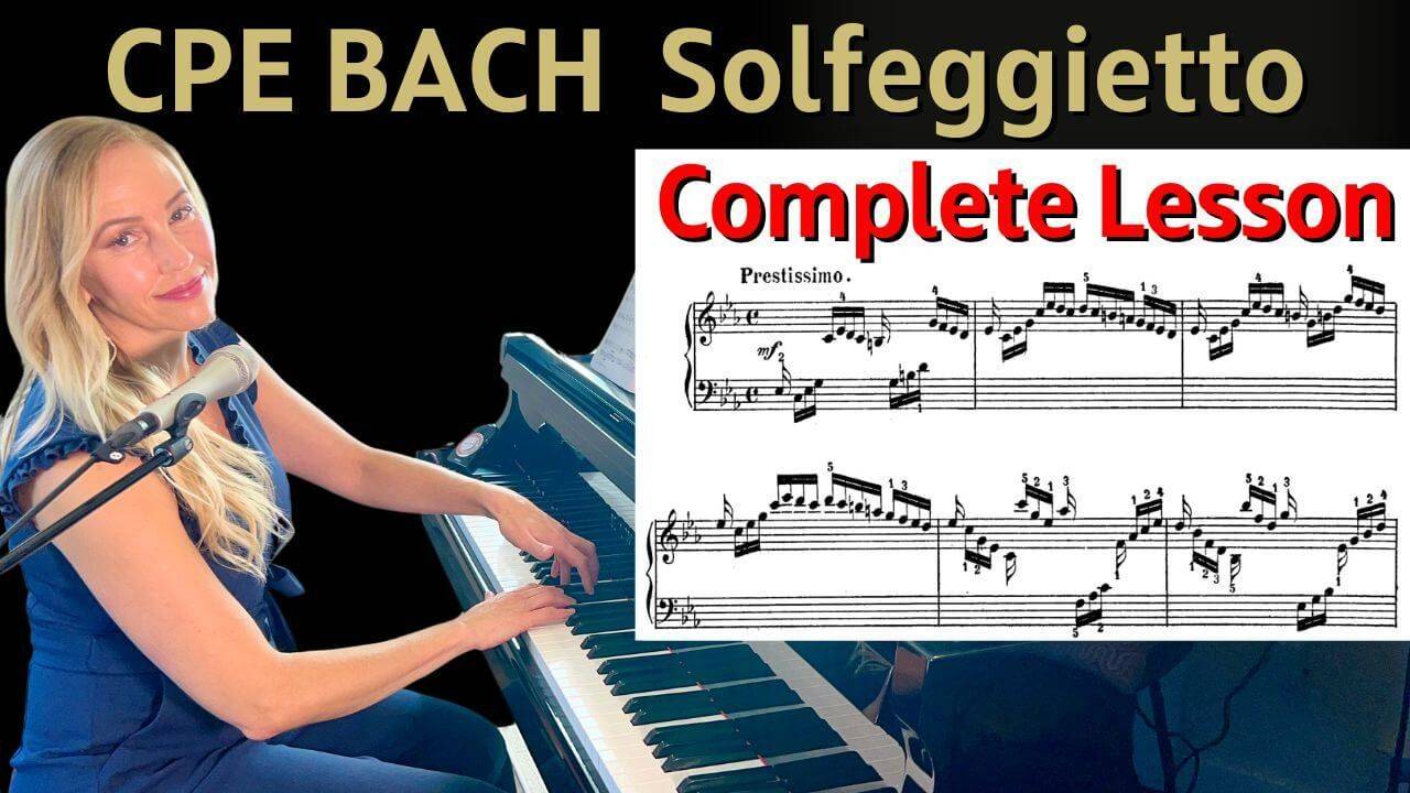 CPE BACH Solfeggietto Piano Tutorial