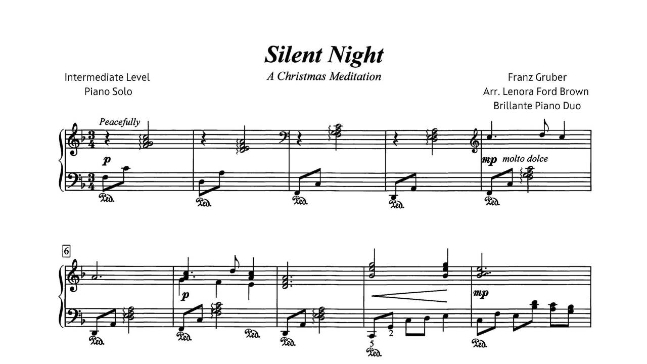 Silent Night Piano Solo