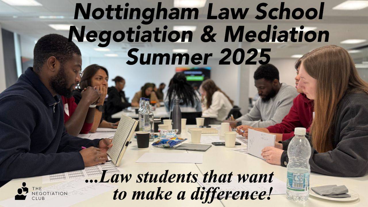 Negotiation Skills for Law Students | Nottingham Trent University