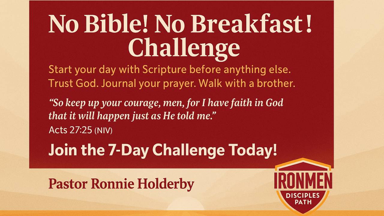 Iron Men Disciples Path - No Bible Challenge!