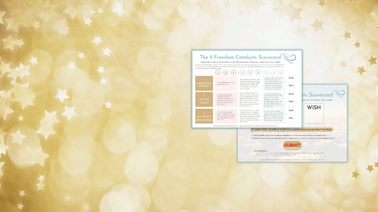 Opt-In : 9 Freedom Catalyst Scorecard
