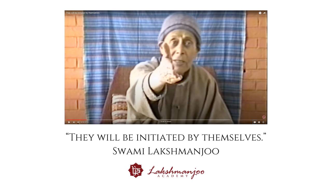 How will people be initiated in Kashmir Shaivism