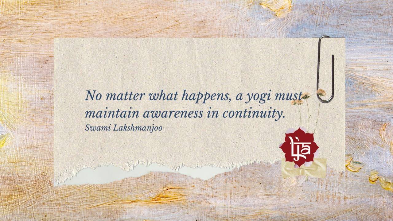 Why, when you are in samādhi and are unable to maintain awareness