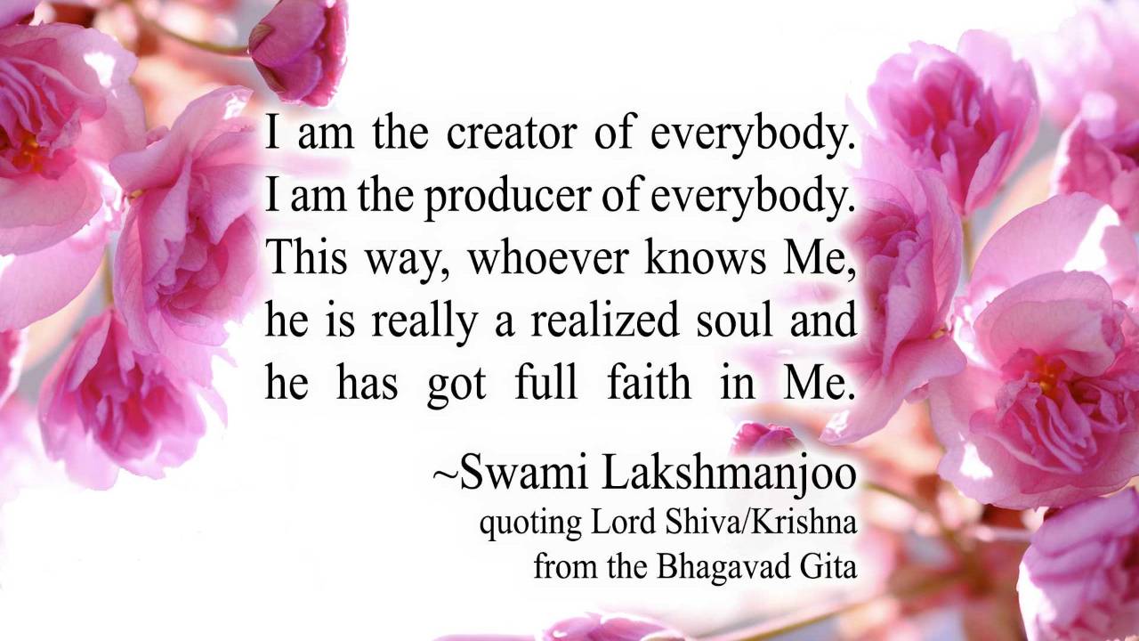 Whoever knows Me he is really a realized soul, he has full faith in Me