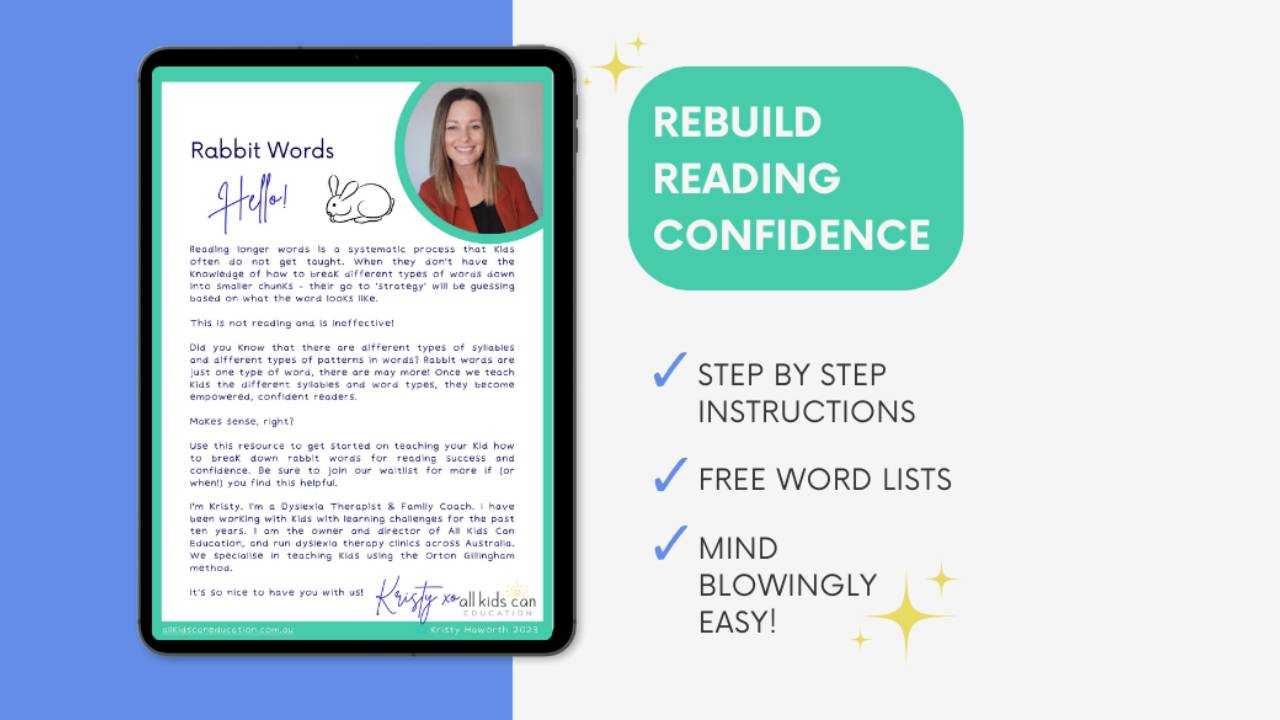 Get your Rabbit Word Reading resource
