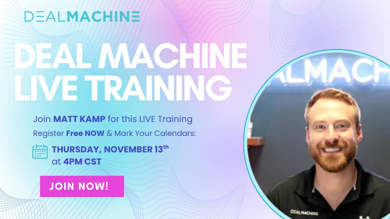 Deal Machine Training 2025 Registration