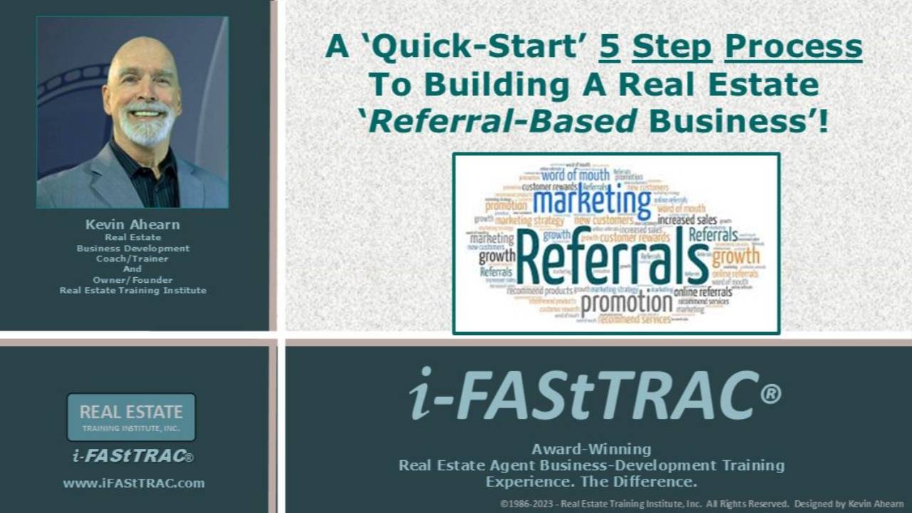 A Quick-Start To Building A Real Estate Referral-Based Business