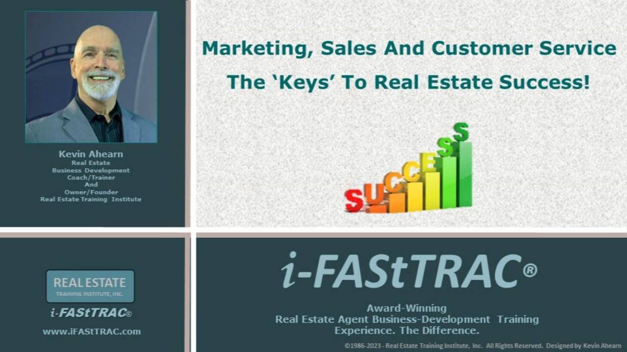 Marketing, Sales And Customer Service The Keys To Real Estate Success