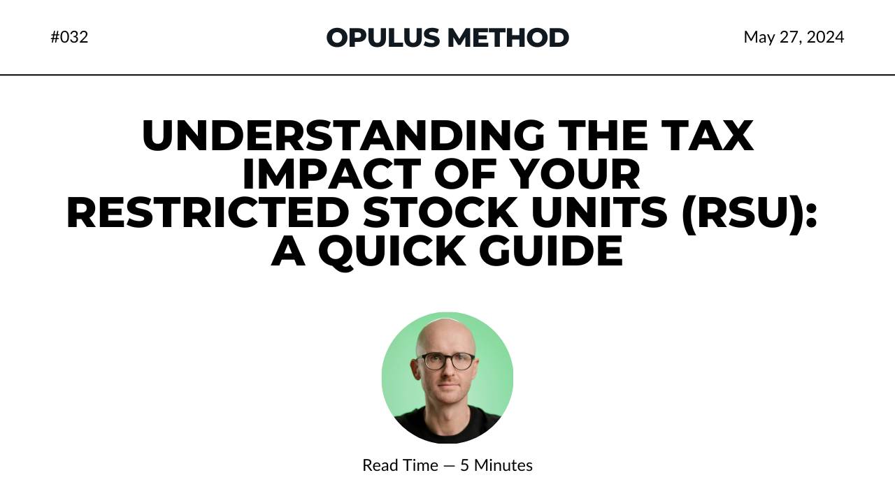 #032 – Understanding the Tax Impact of Your RSUs: A Quick Guide