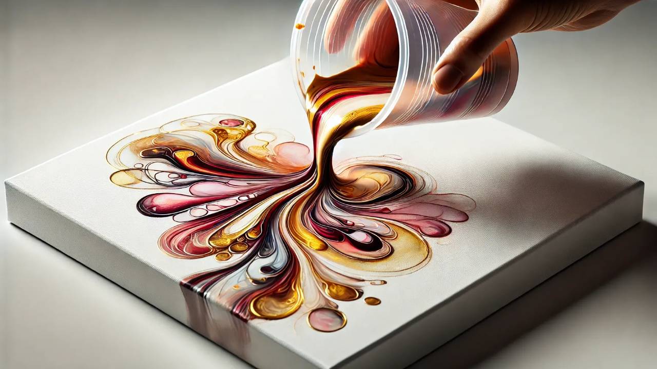 Acrylic Pouring Consistency Cheat Sheet by Olga Soby