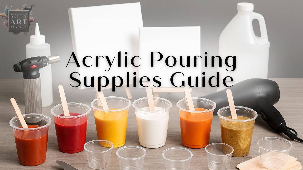 10 Essential Acrylic Pour Painting Supplies - Guide for Beginners