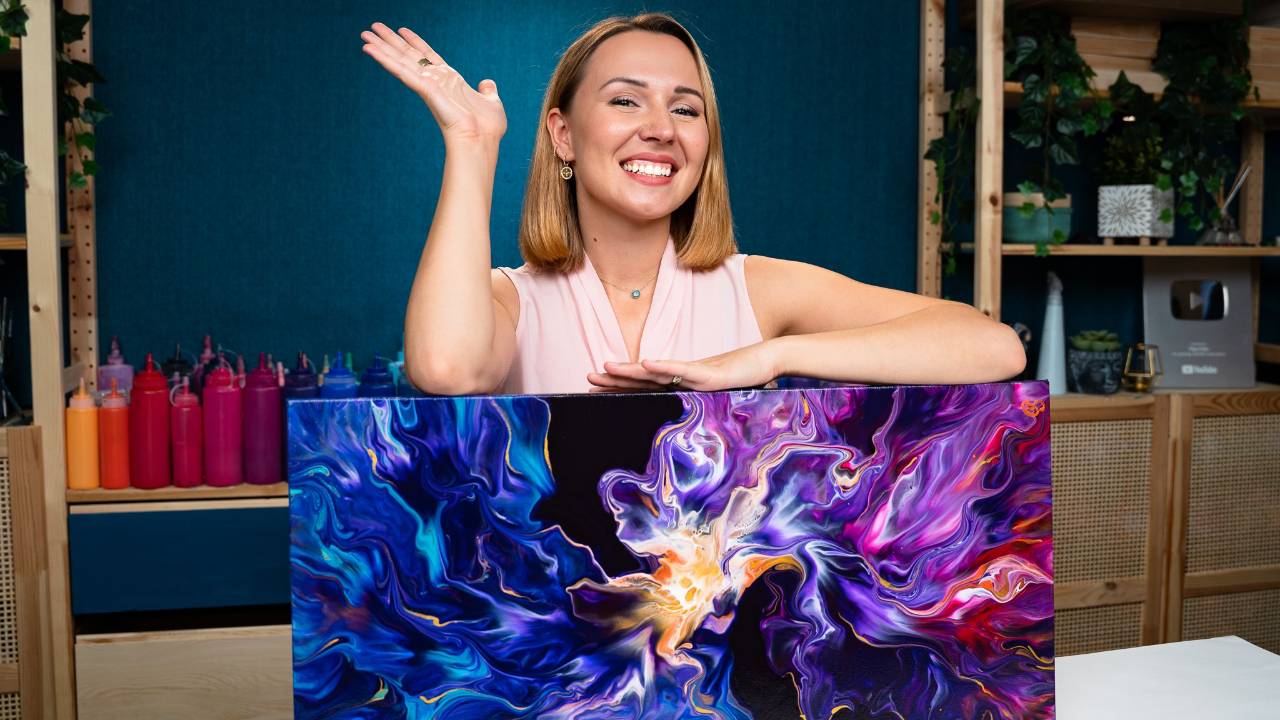 Fluid Art Mastery - Acrylic Pouring Online Course by Olga Soby