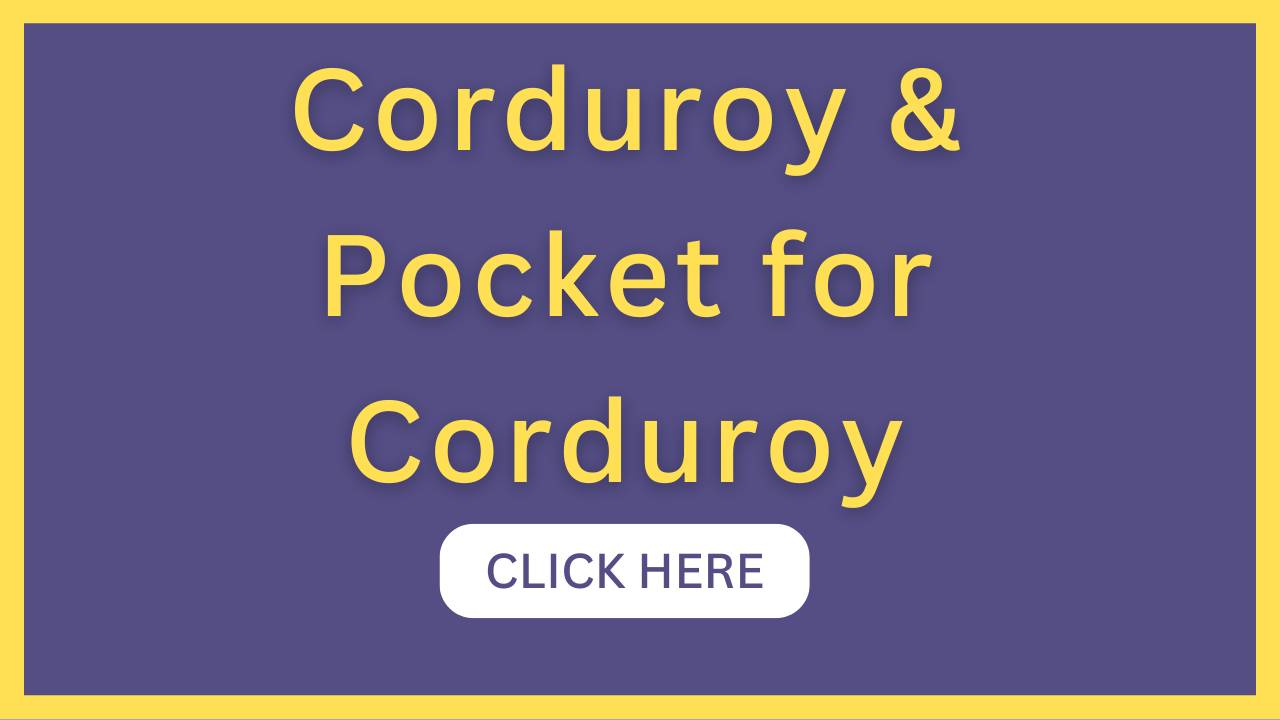 Corduroy & Pocket for Corduroy