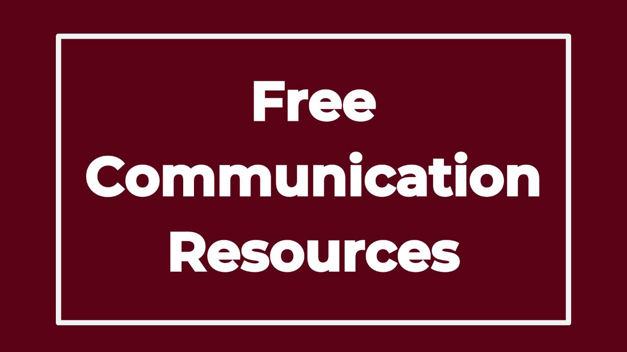 Free Communication Resources by Lisa Elia
