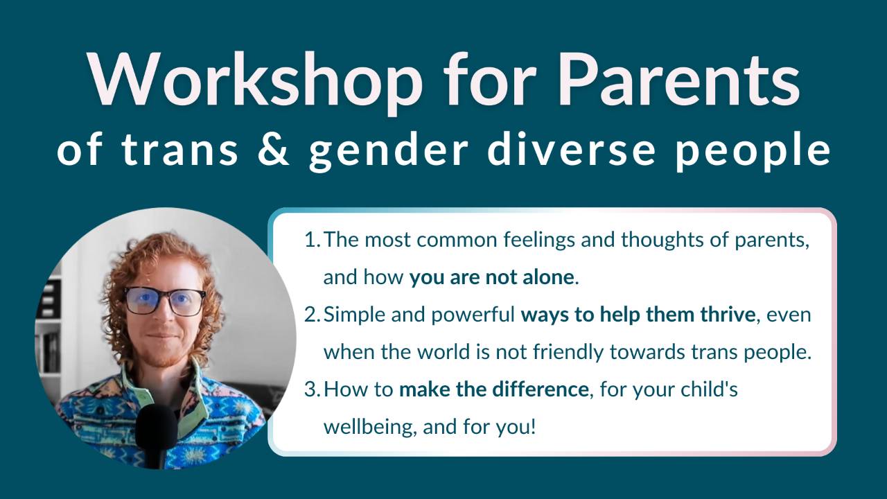 Free Workshop for Parents of Transgender People