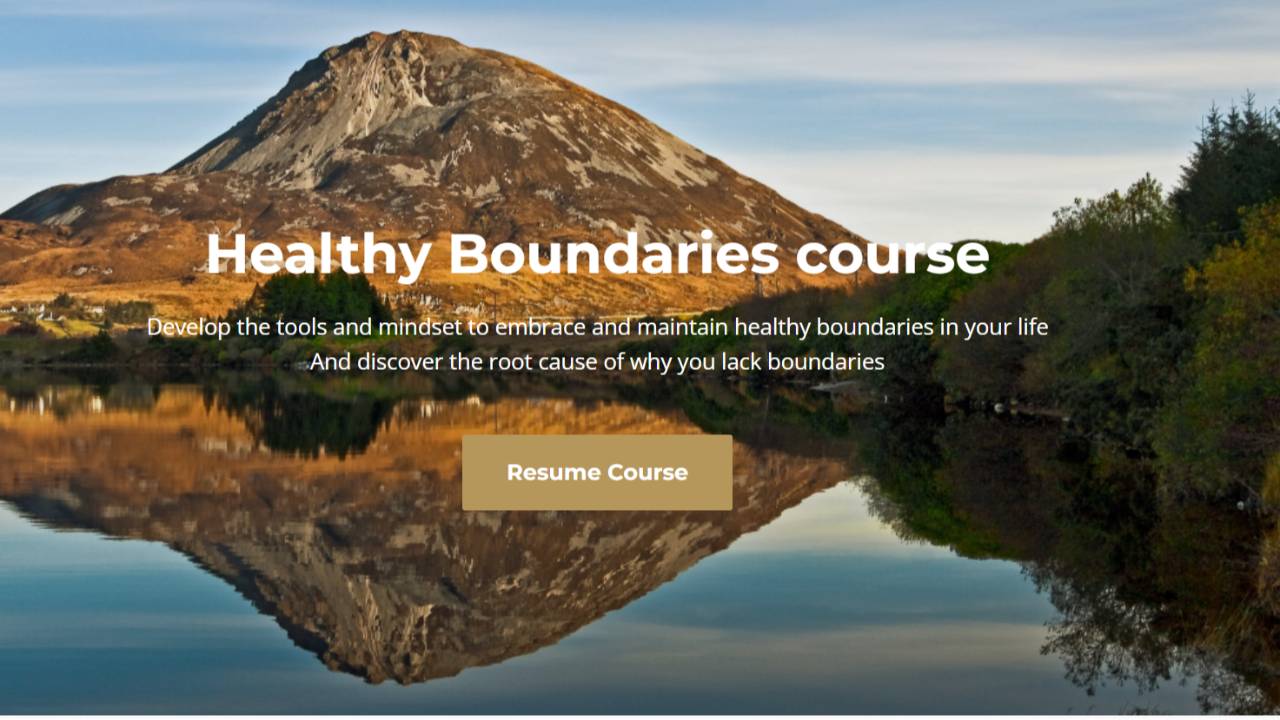 Healthy Boundaries course