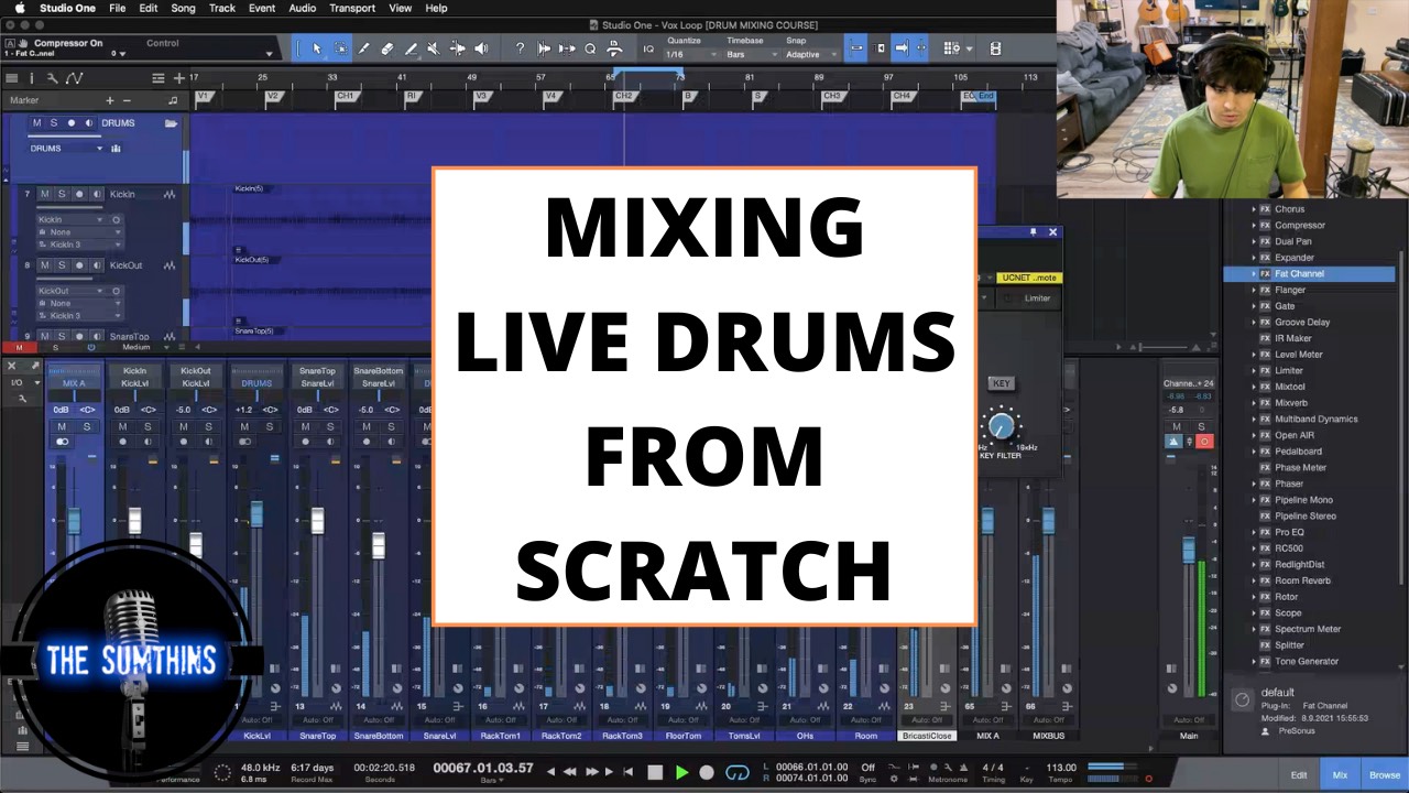 Mixing Live Drums From Scratch