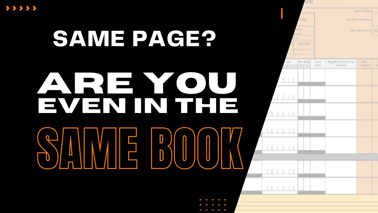 How to get everyone on the same page, and keep them there
