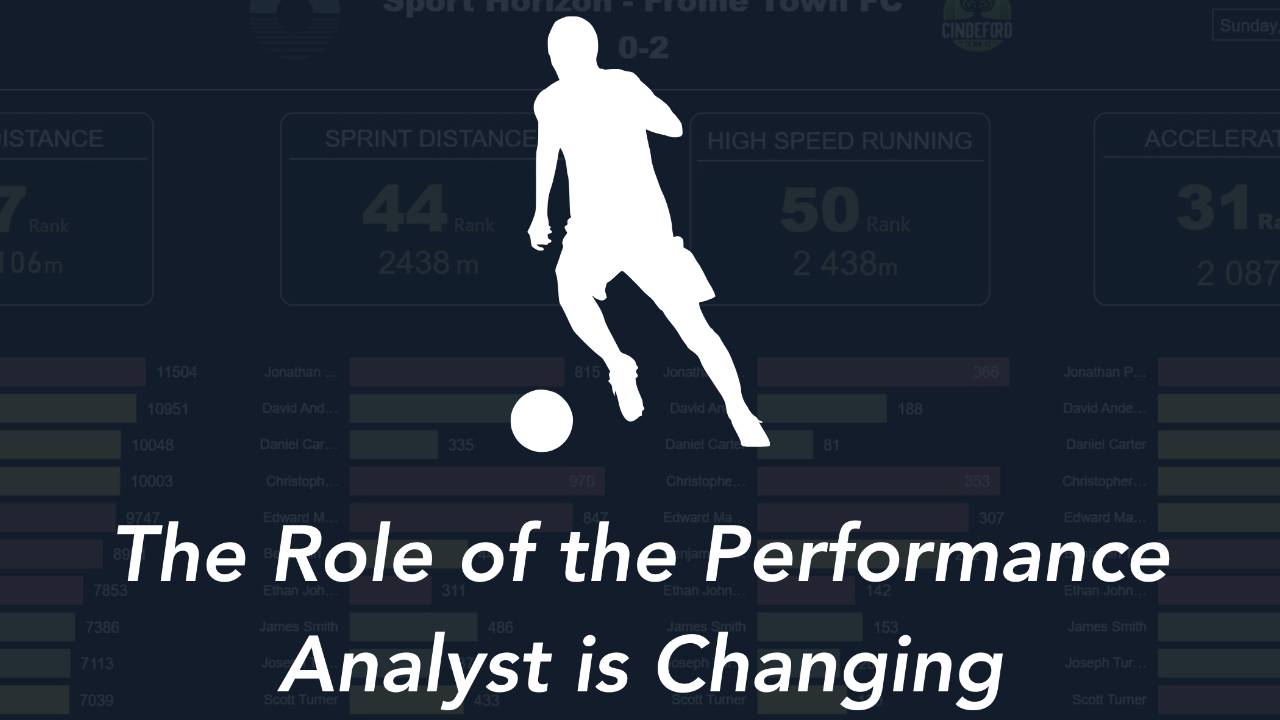The Role of the Performance Analyst is Changing
