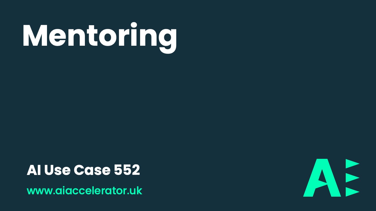 AI Use Case 552 Mentoring