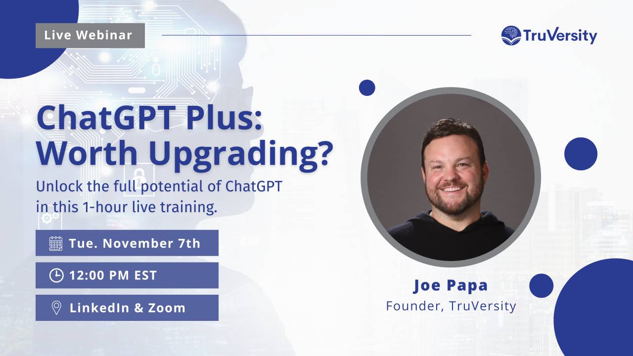 ChatGPT Live Training Registration Page