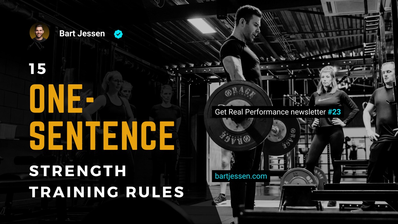 15 One-Sentence Strength Training Rules