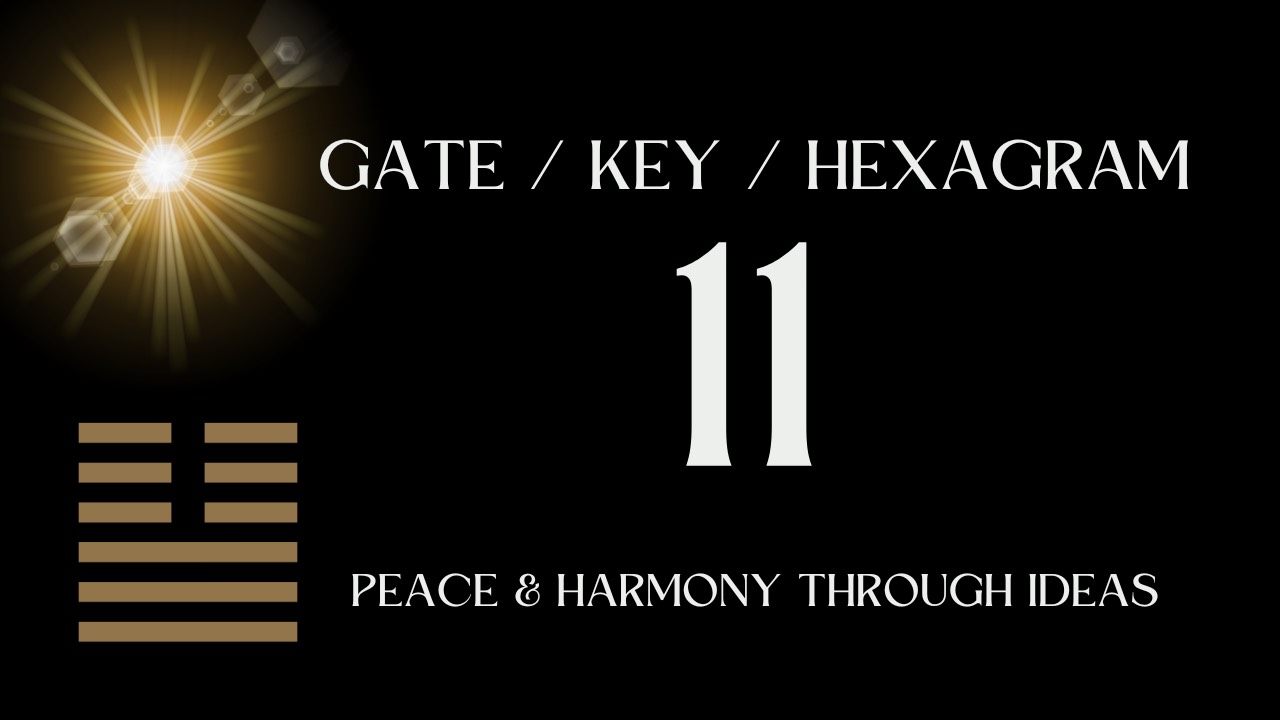 Human Design Gate 11 - Gene Key 11 - Hexagram 11: Peace and Ideas