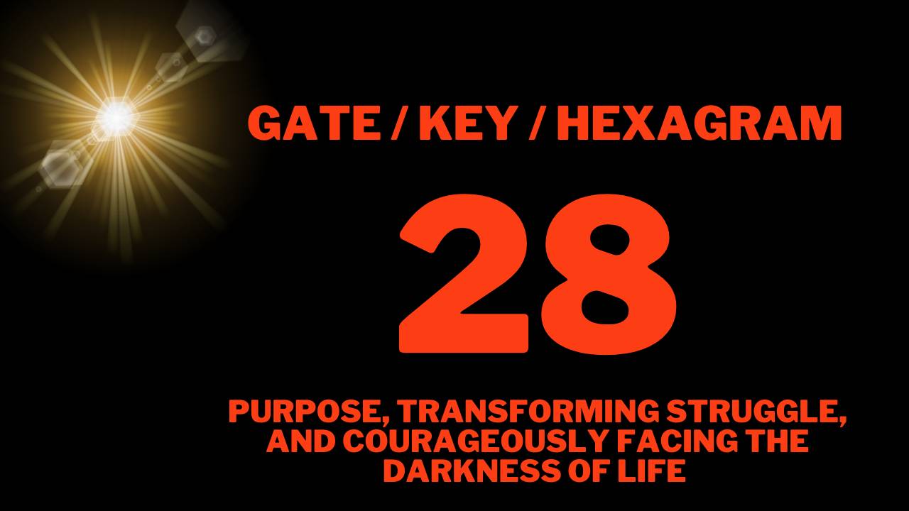 Gate/Key 28: Gate of The Game Player and Embracing the Darkness