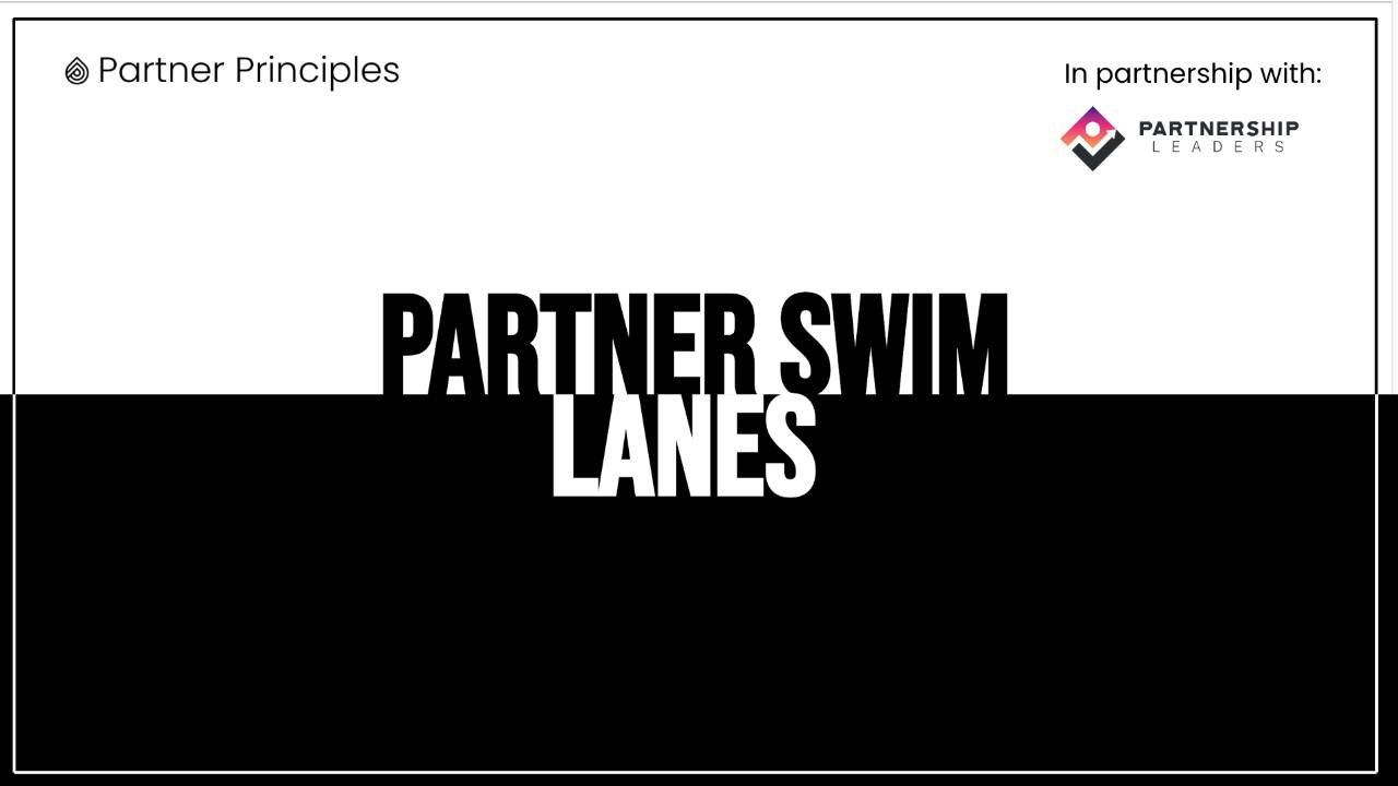 The importance of having partner swim lanes in your strategy