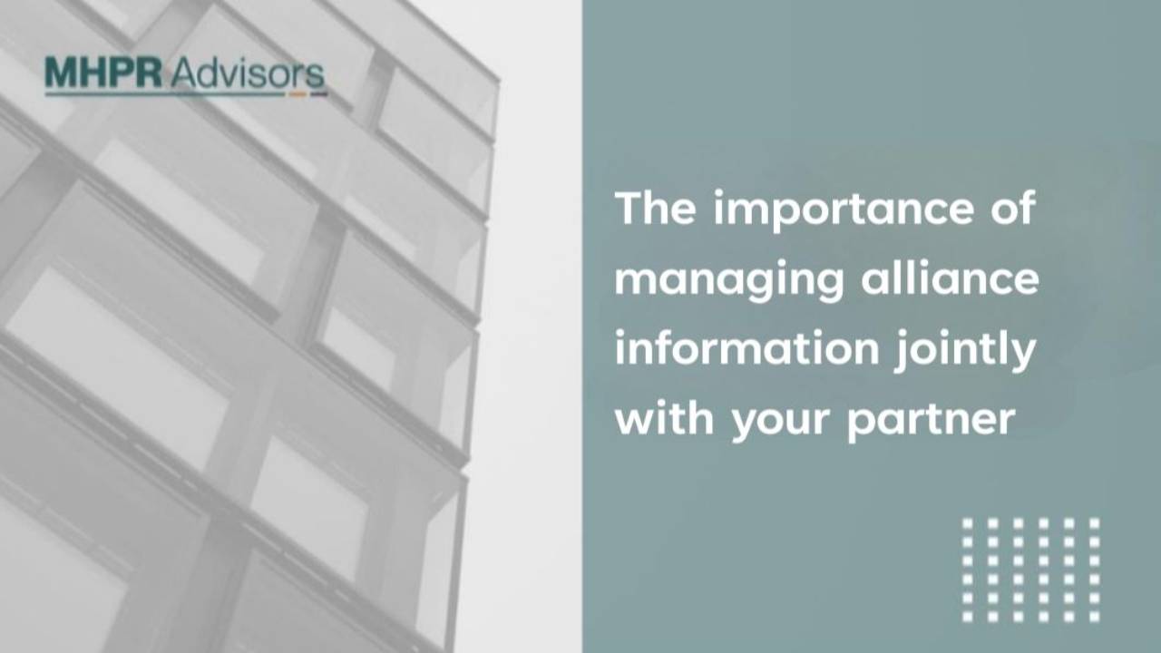 The importance of managing alliance info jointly with your partner