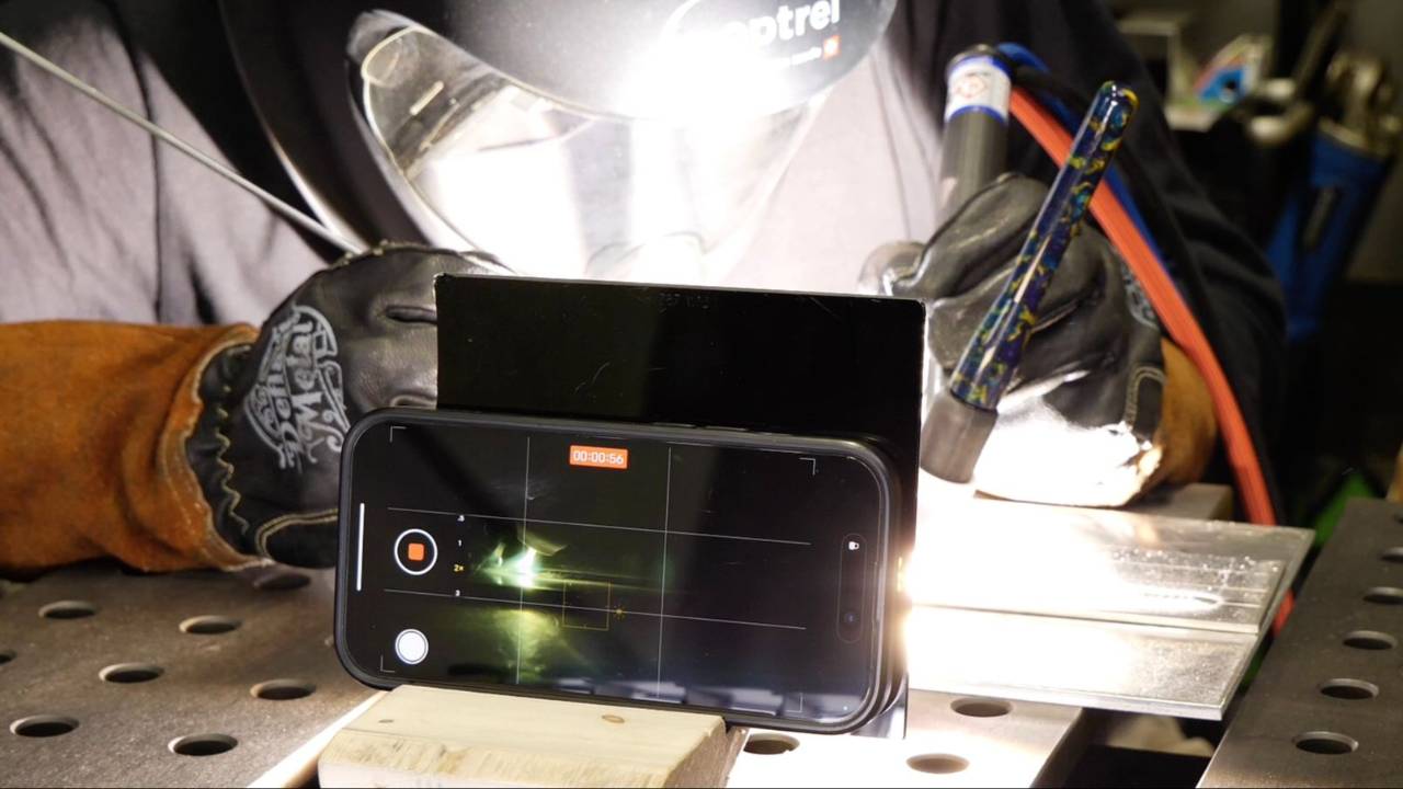 How to film your welds with a phone and get perfectly clear footage