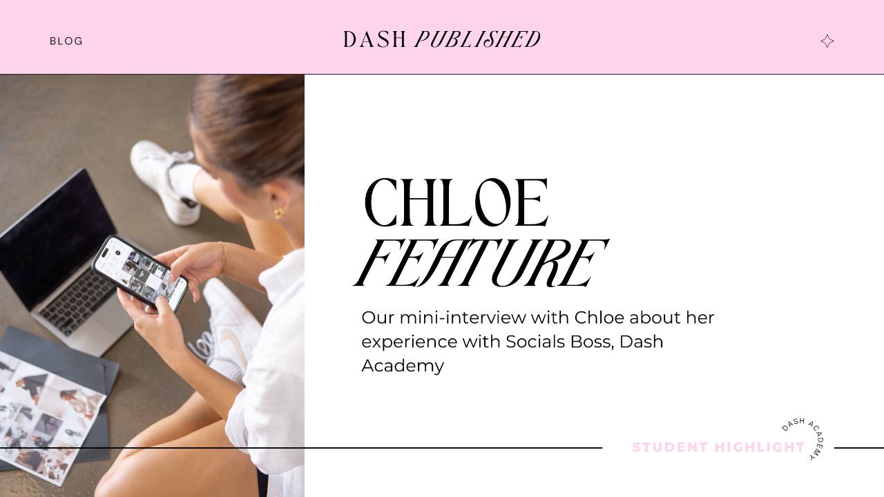 Socials Boss Student Highlight | Chloe